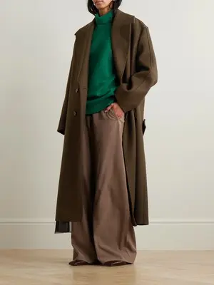 RÓHE Oversized Double-breasted Wool-blend Coat