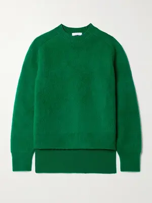 Rabanne Chain-embellished Brushed-wool Sweater