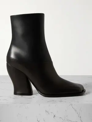 Loewe Onda Leather Ankle Boots