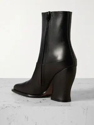 Loewe Onda Leather Ankle Boots