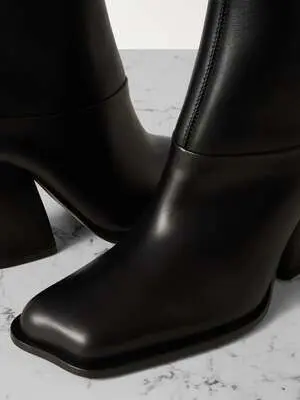 Loewe Onda Leather Ankle Boots
