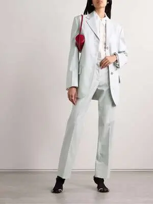 Proenza Schouler Teddy Cotton-twill Pants - Gray