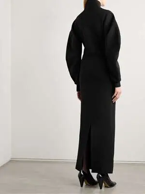 Khaite Storm Turtleneck Midi Dress - Black