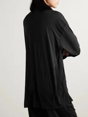 THE ROW Wapi Silk Top - Black