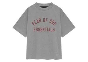 Fear Of God Essentials Triblend Crewneck Tee Shirt - Dark Heather