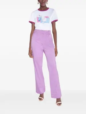 Isolda Cumaru Straight Trousers - Pink