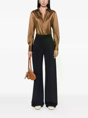 Vince Satin Shirt - Brown
