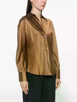 Vince Satin Shirt - Brown