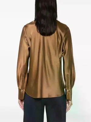 Vince Satin Shirt - Brown