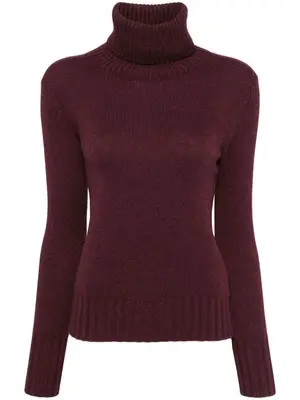 N.peal Roll Neck Jumper - Red