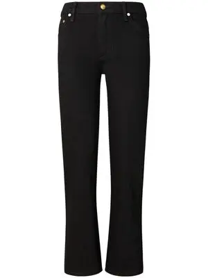 Tory Burch Cropped Flared Jeans - Black