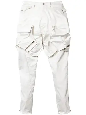 JULIUS Gasmask Cargo Trousers - Off White