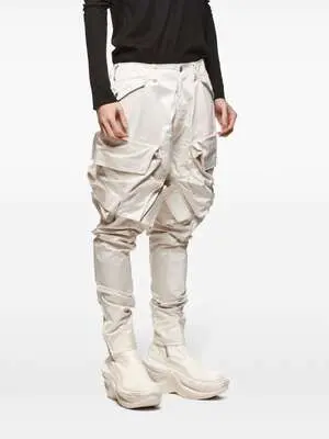 JULIUS Gasmask Cargo Trousers - Off White