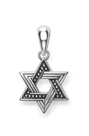 Lagos Anthem Star Of David Amulet - Silver