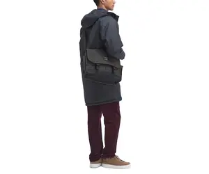 Barbour Field Wax Messenger Bag - Olive
