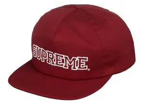 Supreme Shattered Logo 5-panel Cap - Cardinal