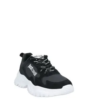 Just Cavalli Sneakers In Leather And Textile Fibers