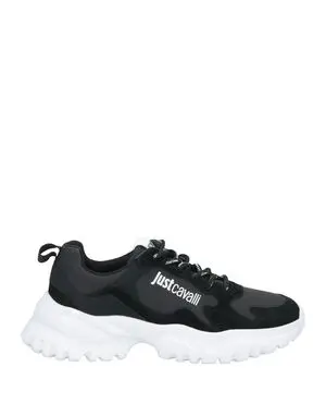 Just Cavalli Sneakers In Leather And Textile Fibers