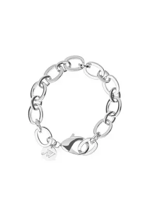 JANE WIN Chunky Link Chain Bracelet - Silver