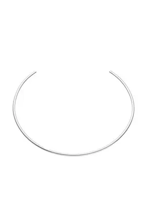 JANE WIN Plated Neck Cuff Collar - Silver
