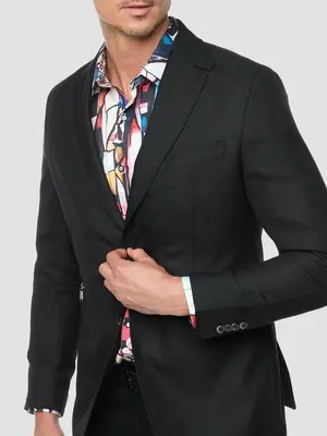 Robert Graham Jetset Wool-blend Single-breasted Blazer