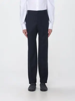 DONDUP Dondup Tailored Straight Leg Trousers Blue