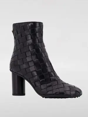 Bottega Veneta Leather Ankle Boots - Black