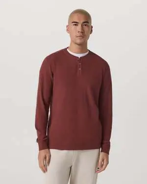 Vuori Waffle Henley - Spiced Apple