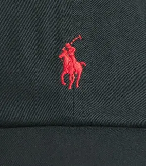Polo Ralph Lauren Cotton Baseball Cap With Logo - Black