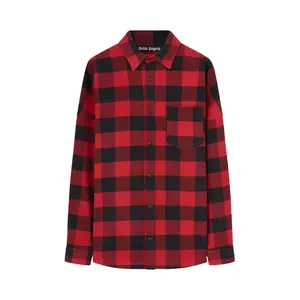 Palm Angels Classic Logo Overshirt - Red