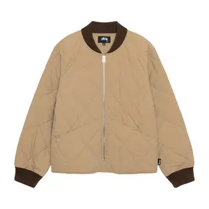 StÜssy 8 Ball Quilted Liner Jacket - Tan
