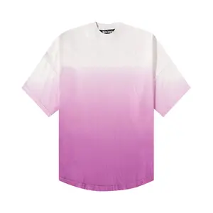Palm Angels Gradient Overlogo Tee /white - Purple