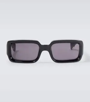 JACQUES MARIE MAGE Vera Rectangular Sunglasses - Black