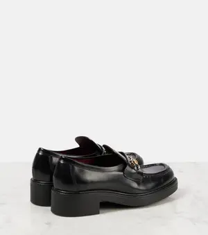 Gucci Horsebit Leather Loafers - Black