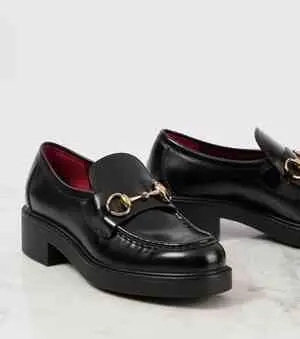 Gucci Horsebit Leather Loafers - Black