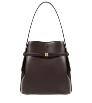 TOTEME Leather Bucket Bag - Brown