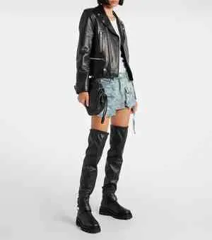 JIMMY CHOO Meena Over-the-knee Leather Boots
