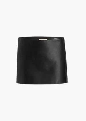 Khaite Jett Striped Miniskirt - Black