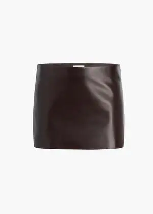Khaite Jett Striped Miniskirt Mud