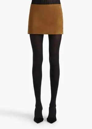 Khaite Jett Striped Miniskirt - Toffee