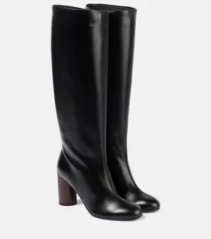 Co Leather Knee-high Boots - Black
