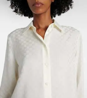 Gucci Gg Silk Crêpe Shirt