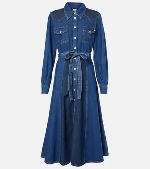 Ag Marseille Denim Shirt Dress - Blue