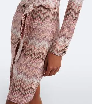 Missoni Zigzag Shirt Dress - Pink