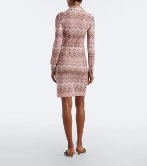 Missoni Zigzag Shirt Dress - Pink