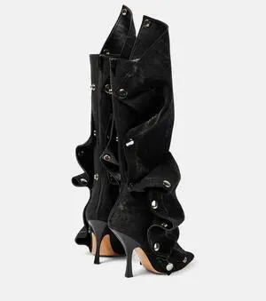 Y/project Snap Knee-high Boots - Black