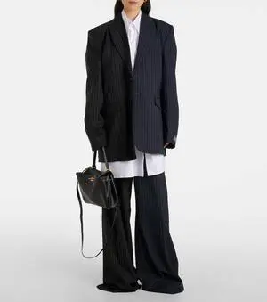 Vetements Pinstripe Wool Blazer