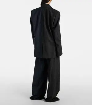 Vetements Pinstripe Wool Blazer