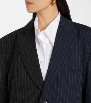 Vetements Pinstripe Wool Blazer