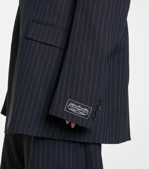 Vetements Pinstripe Wool Blazer